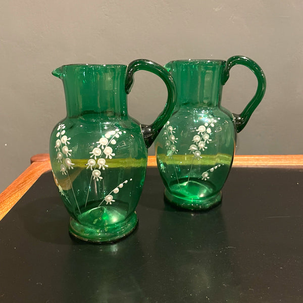 Hand Blown Green Glass Jug – Hayles